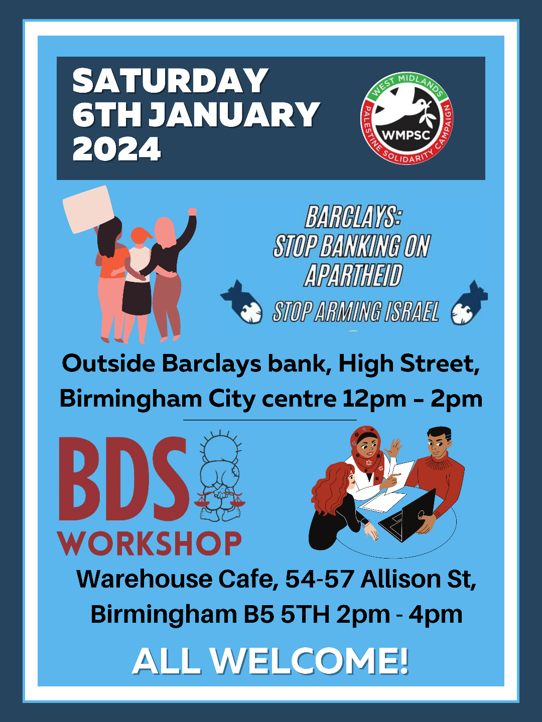 Boycott Divestment and Sanctions (BDS) Day of Action in Birmingham – WMPSC